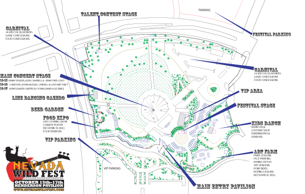 Nevada Wild Fest - Festival Map